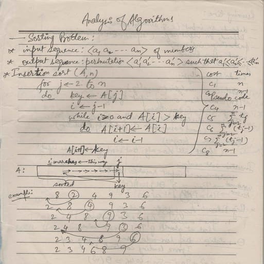 Analysis Of Algorithms Lecture Notes Pdf