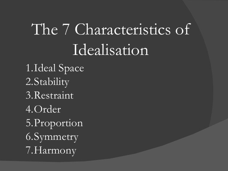 Analysis Of Idealisation In Art