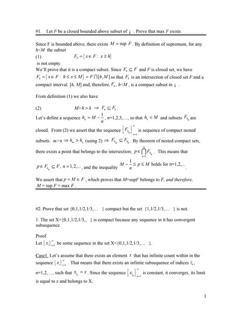 Topology M.Sc. 2 semester Mathematics compactness, unit - 4 | PPT