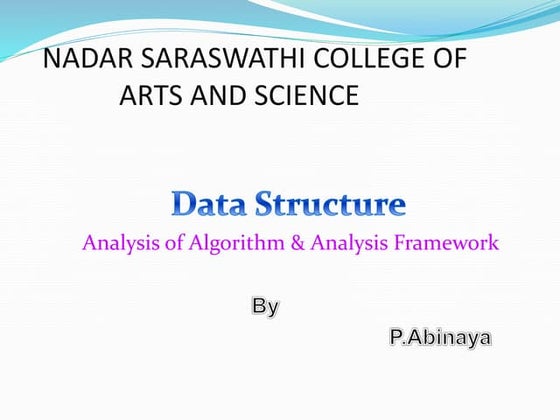 Fundamentals Of The Analysis Of Algorithm Efficiency Ppt 5968