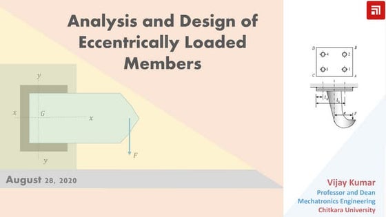 Eccentric Loading In Welded Connections | PPTX | Physics | Science