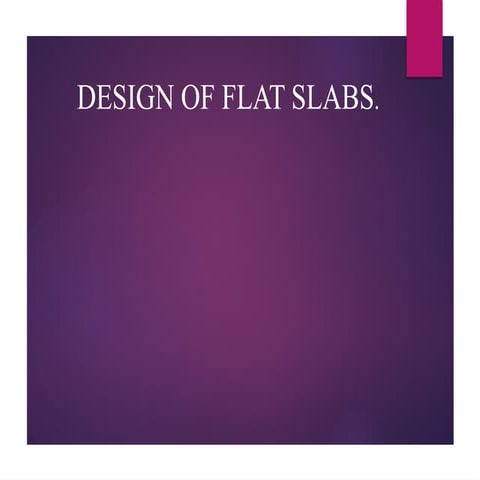 Comprehensive Design and Construction of Flat Slabs in Reinforced ...