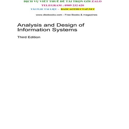 Analysis and Design of Information Systems | DOC