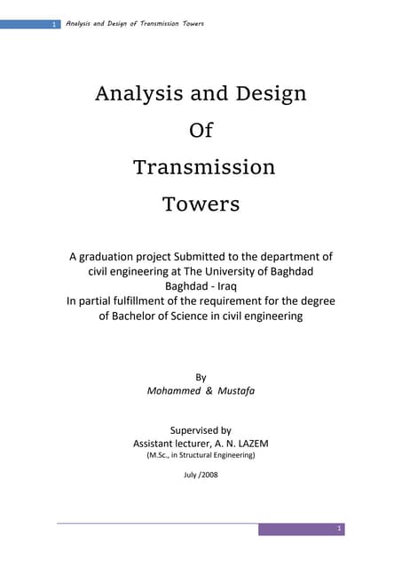 Analysis And Design Of 220kv Transmission Line Tower In Different Zones