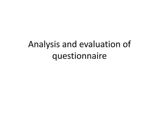Questionnaire | PPT