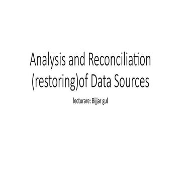 Data warehouse 14 data reconciliation tools | PPTX
