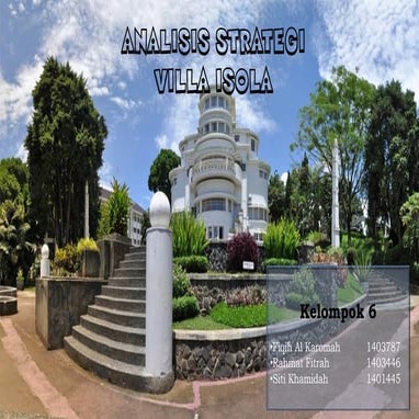 Analysis corporate villa isola upi kelompok 6 | PDF