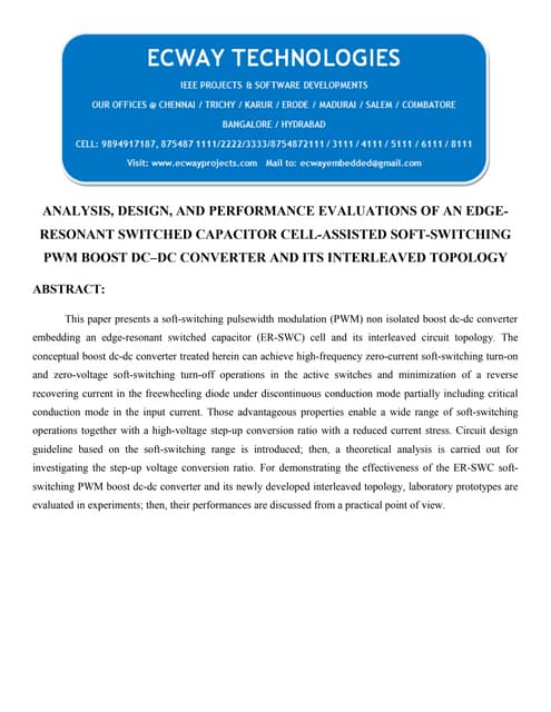 A high step down transformer less single-stage single-switch acdc converter | DOC