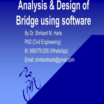 Analysis and design of bridge | PPTX