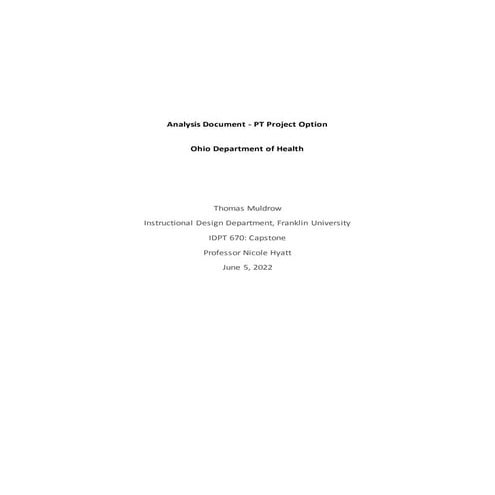 Design Thinking sample project | DOCX