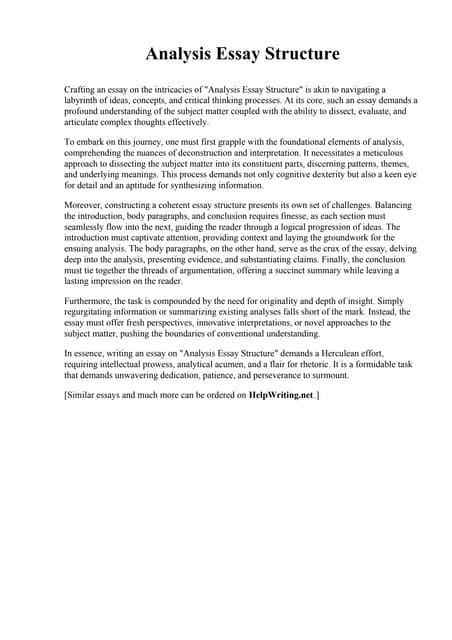 Structure Of An Analytical Essay.pdf