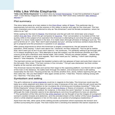 Analysis hills like white elephants | RTF