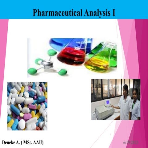 Pharmacuetical Analysis lecture notes | PPTX
