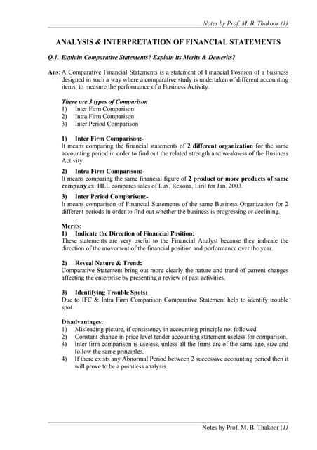 Financial statement analysis | PPT