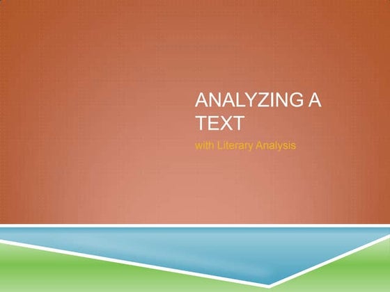 Structure of a Language Analysis Essay | PPT