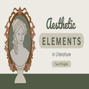 Analysis of Aesthetic Elements in Literature English Presentation in ...