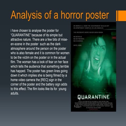 Horror Poster Analysis | PPTX