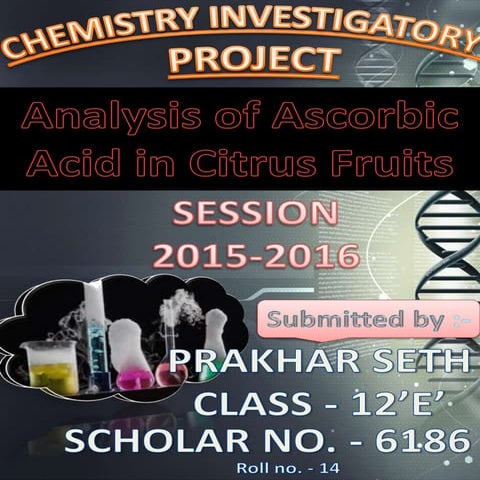 chemistry-project.pdf project files class 11 | PDF