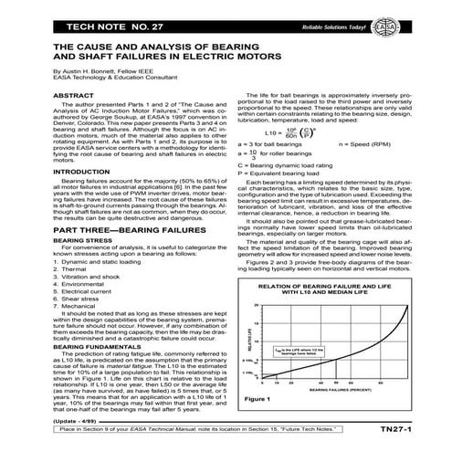 Koyo bearing-failure-chart-poster