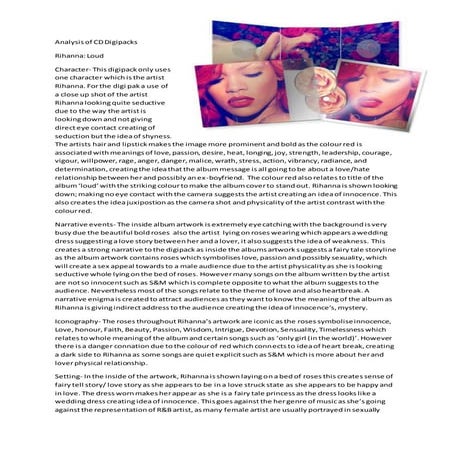 Analysis of cd digipack | DOCX