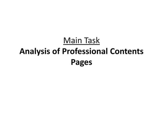 Billboard contents page analysis | PDF