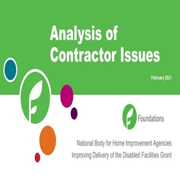 Analysis of Contractor Issues | PPT