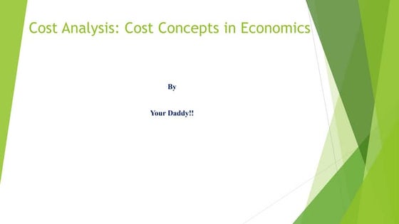 9 Cost analysis | PDF