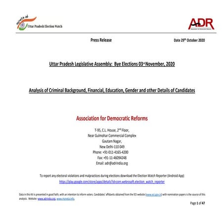 Analysis of criminal_financial_and_other_details_of_candidates_uttar ...