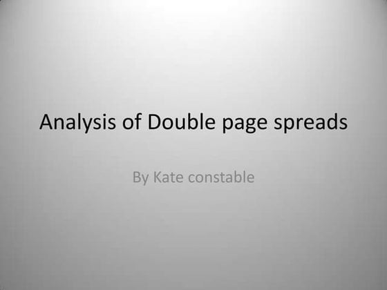 Music magazines - double page spreads | PPT