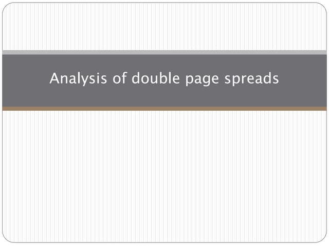 Double page spreads for analysis | DOCX