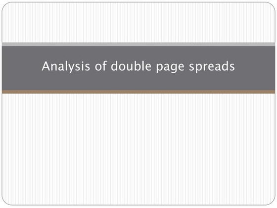 Music magazines - double page spreads | PPT