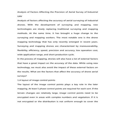 Analysis of factors affecting the precision of aer | PDF