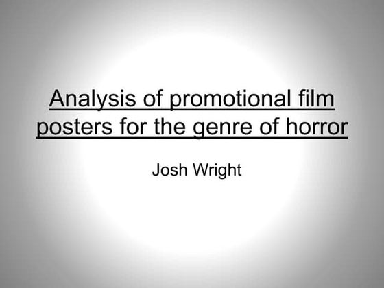 Horror poster analysis 3 | DOCX