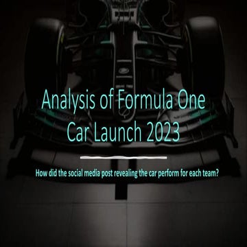 Analysis of Formula One Car Launch 2023.pptx