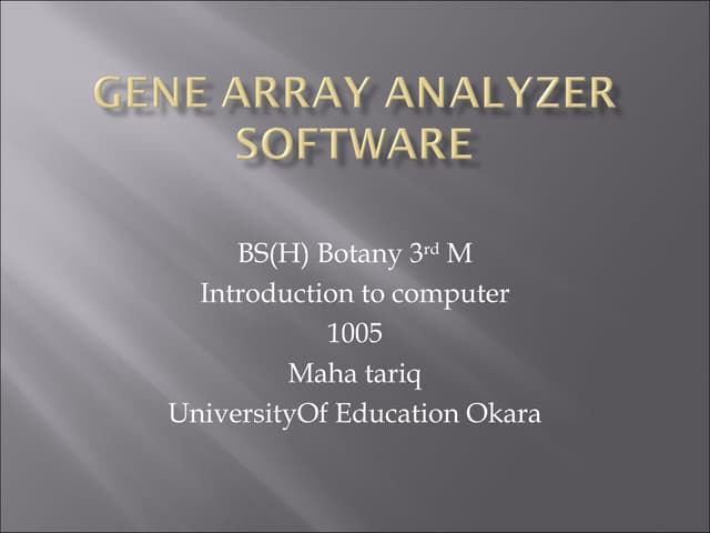 METHODS OF TRANSCRIPTOME ANALYSIS....pptx