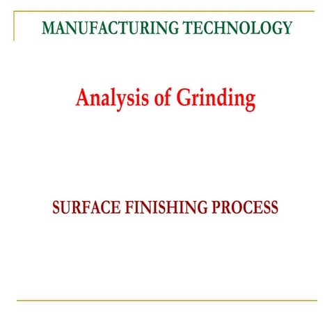 Analysis of Grinding.ppt