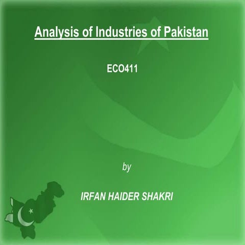 Characteristics of Pakistan's Economy | PPTX