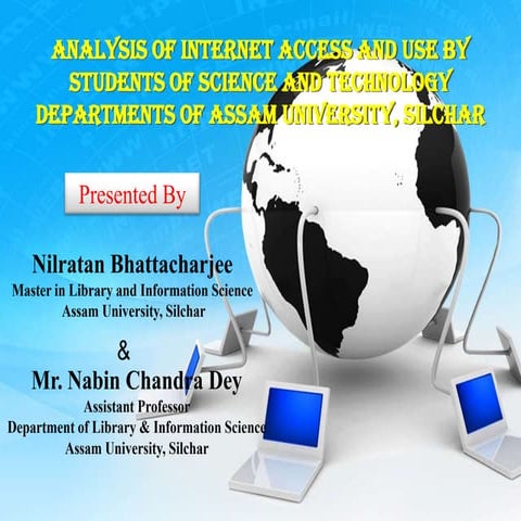 Analysis of internet access and use by students | PPTX
