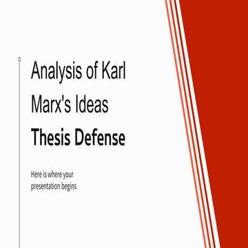 Analysis of Karl Marx's Ideas Thesis Defense by Slidesgo.pptx