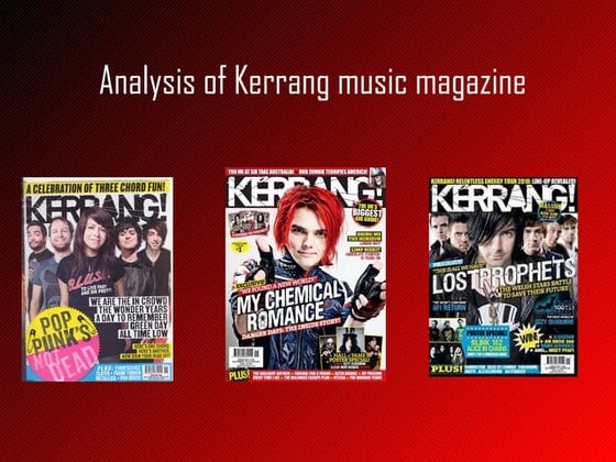 3 detailed analysis of a music magazine | PPT