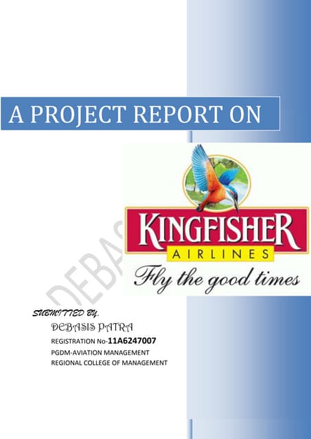 Organisational structure of Kingfisher airlines | PPT