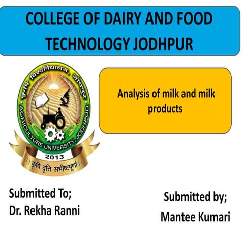 analysis of milk.pptx