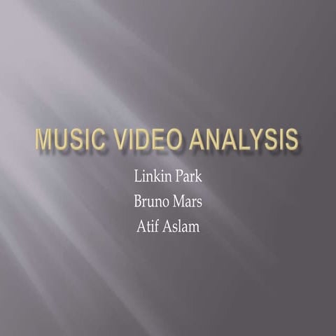 Analysis of music video | PPT