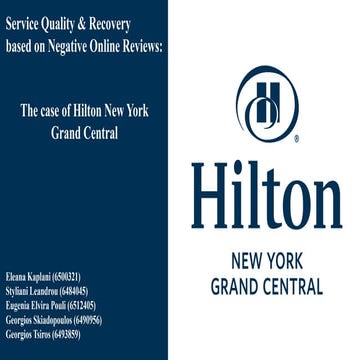 Hilton OnQ system | PPT