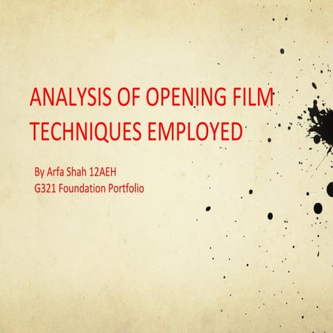 Thriller Films PowerPoint | PPT