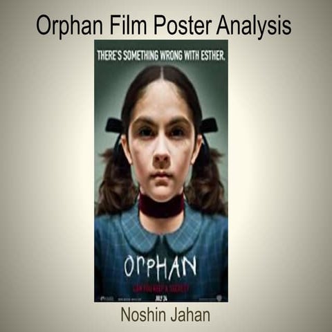 Analysis of Orphan poster | PPT