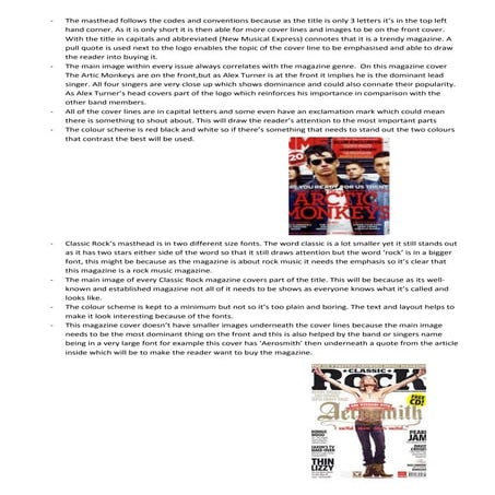 Magazine article analysis | PPTX