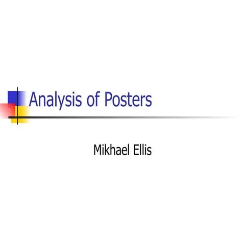 Analysis of posters | PPT