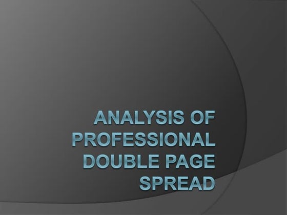 Double Page Spread Research | DOCX