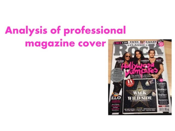 Music magazine analysis | PPTX | Music | Entertainment